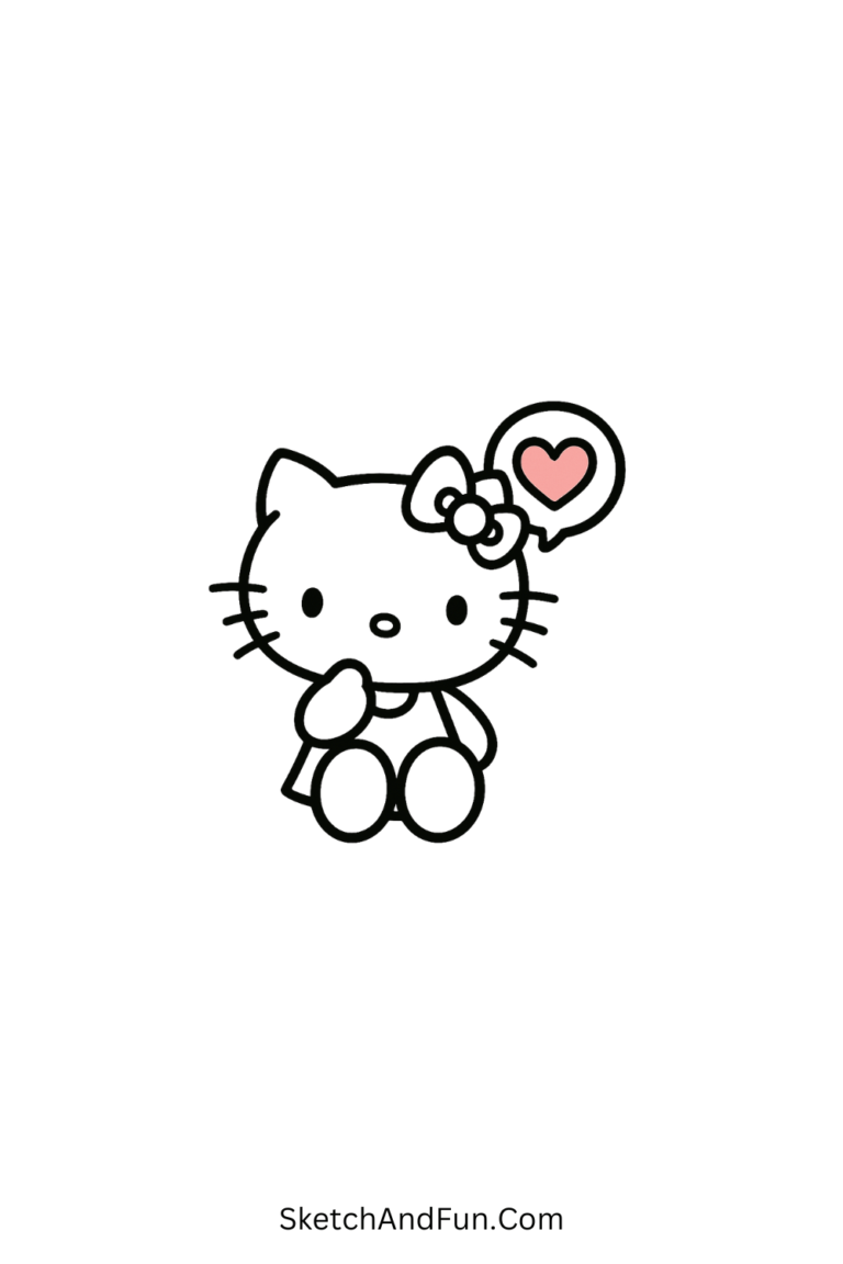30+ Easy Cute Hello Kitty Drawing Ideas - Sketch and Fun