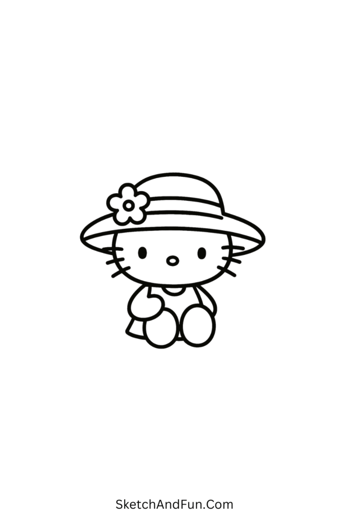 30+ Easy Cute Hello Kitty Drawing Ideas - Sketch and Fun