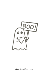 25+ Easy Cute Ghost Drawing Ideas For Kids- Sketch and Fun