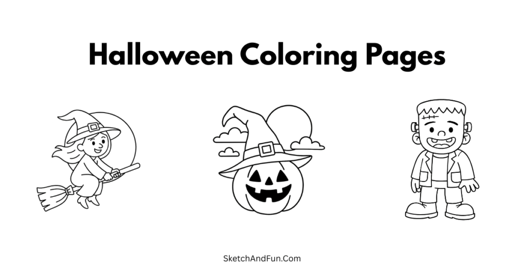 60+ Halloween Coloring Pages For Kids - Free PDF Printables
