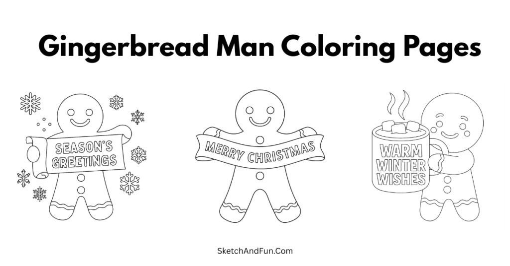 40 Gingerbread Man Coloring Pages