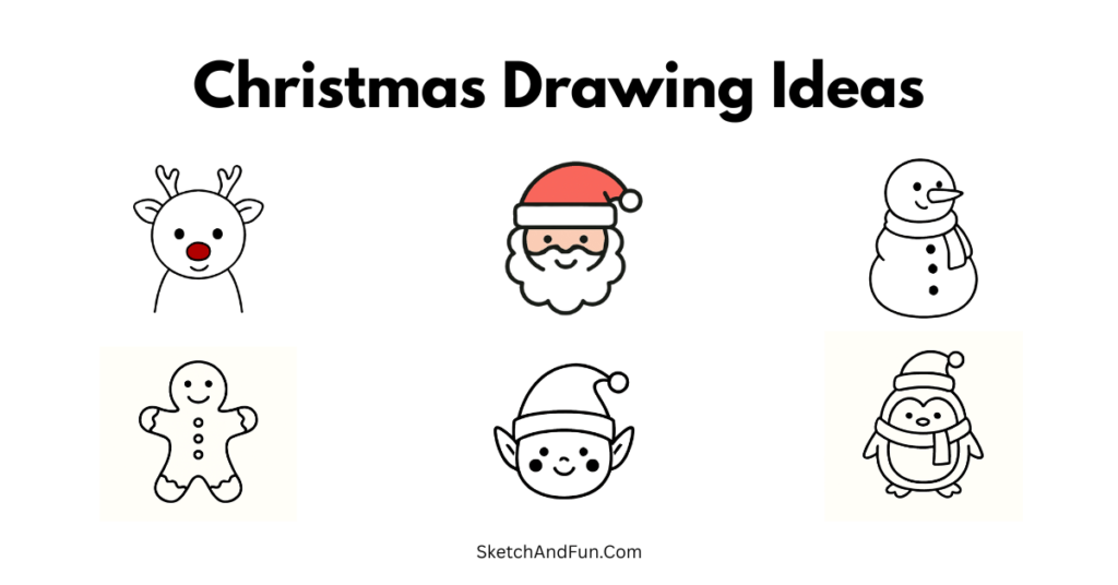 100+ Cute Christmas Drawing Ideas - Sketch and Fun