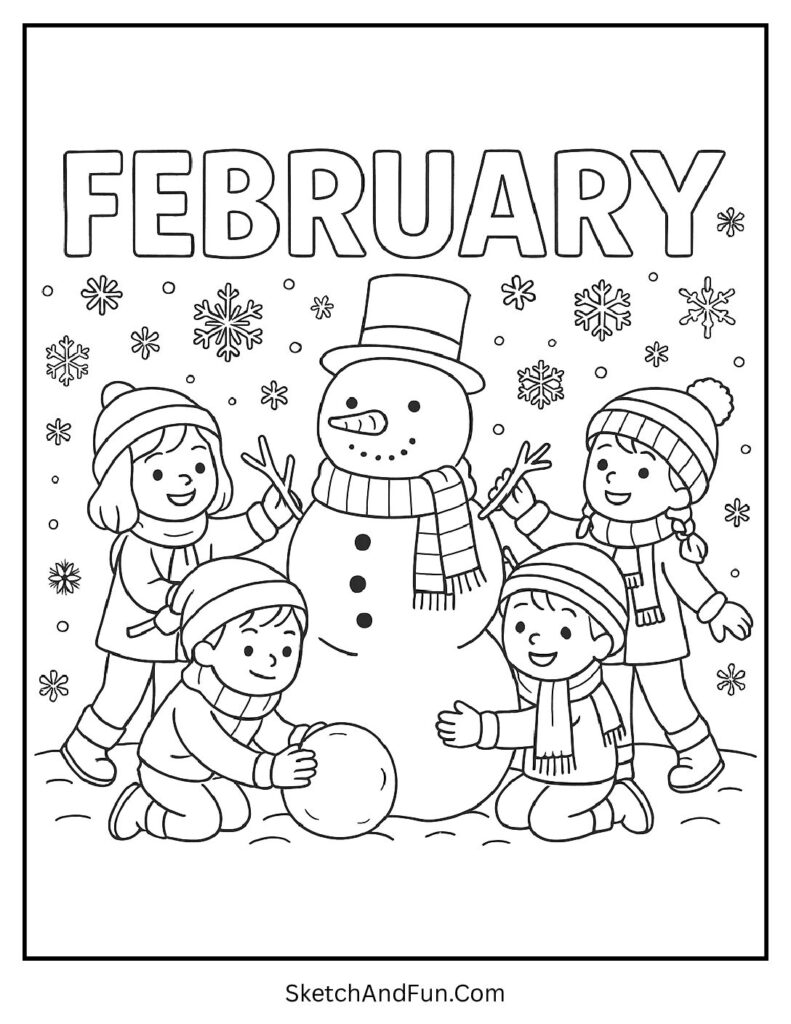 50+ February Coloring Pages (Free PDF Printables)