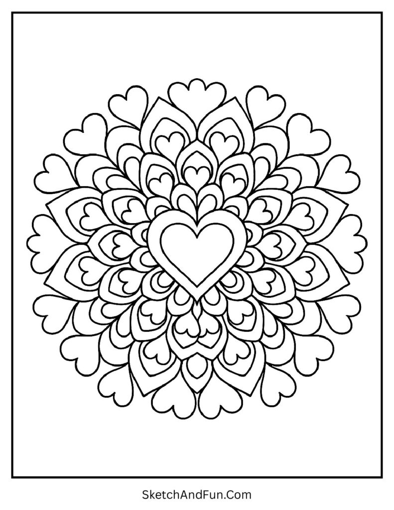 60+ Valentine’s Day Coloring Pages