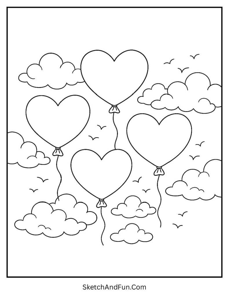 60+ Valentine’s Day Coloring Pages