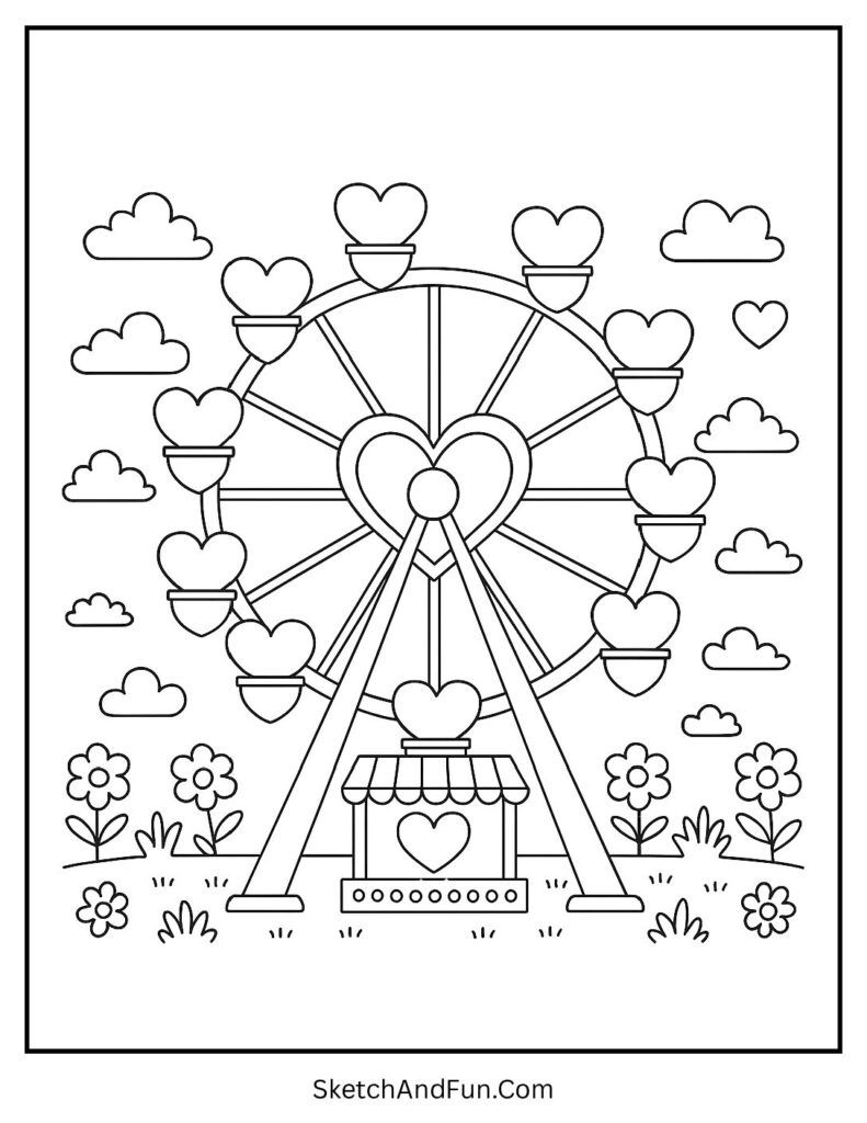 60+ Valentine’s Day Coloring Pages