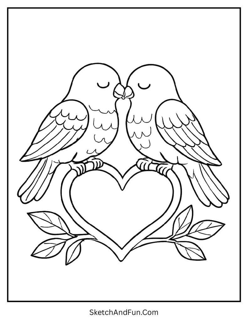 60+ Valentine’s Day Coloring Pages