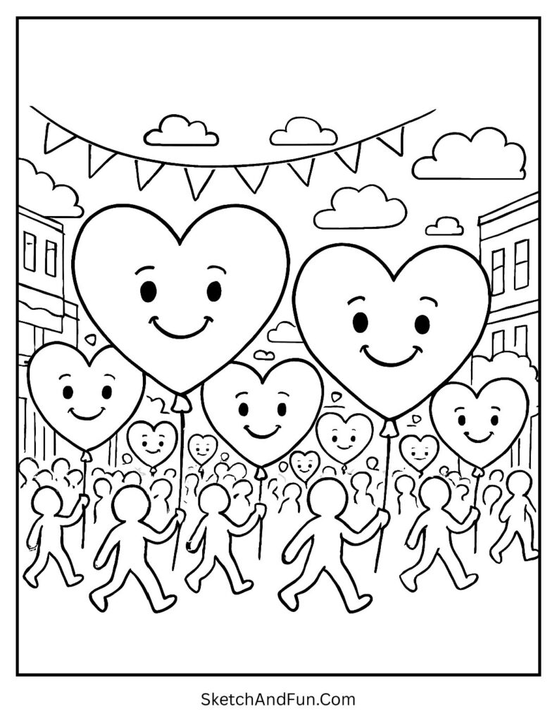 60+ Valentine’s Day Coloring Pages