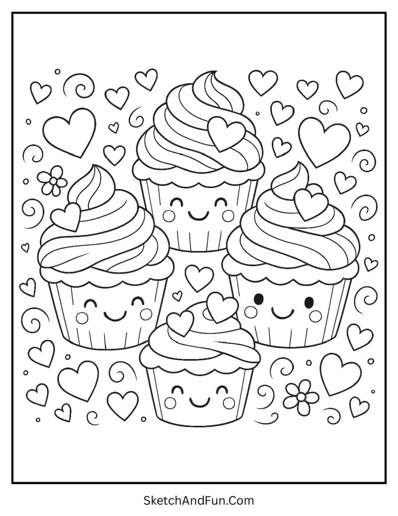 60+ Valentine’s Day Coloring Pages