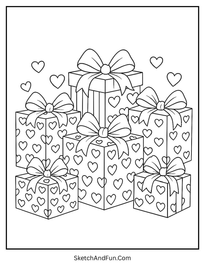 60+ Valentine’s Day Coloring Pages