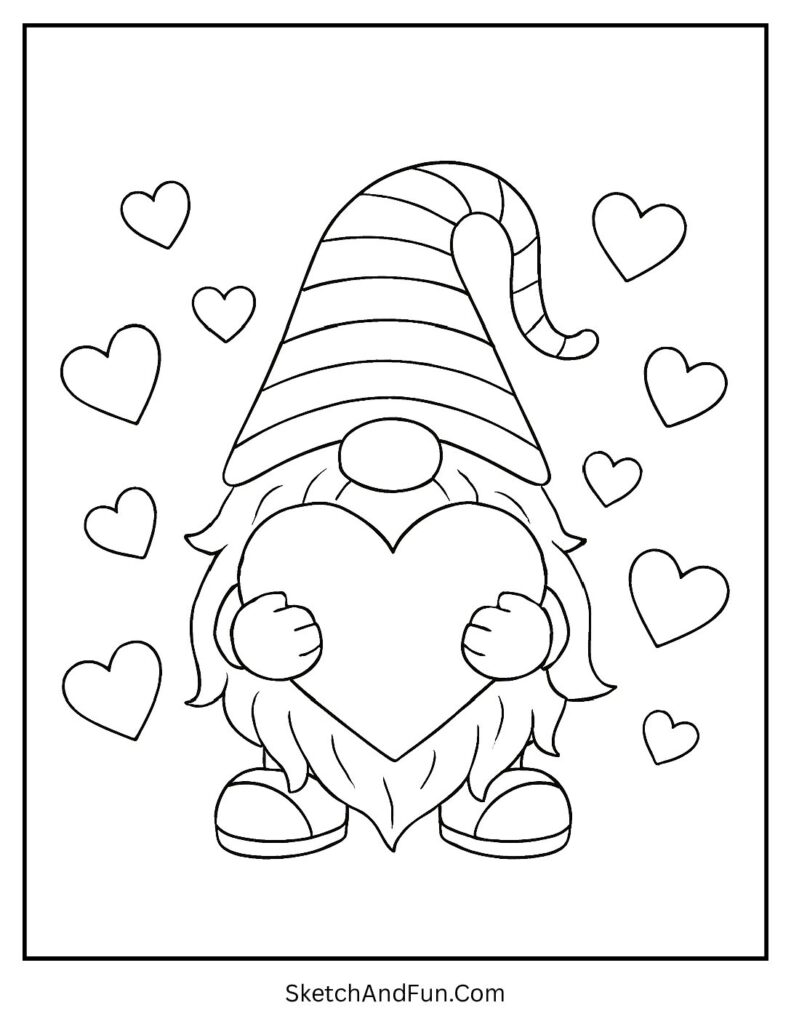 60+ Valentine’s Day Coloring Pages