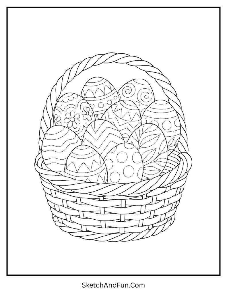50+ Easter Coloring Pages