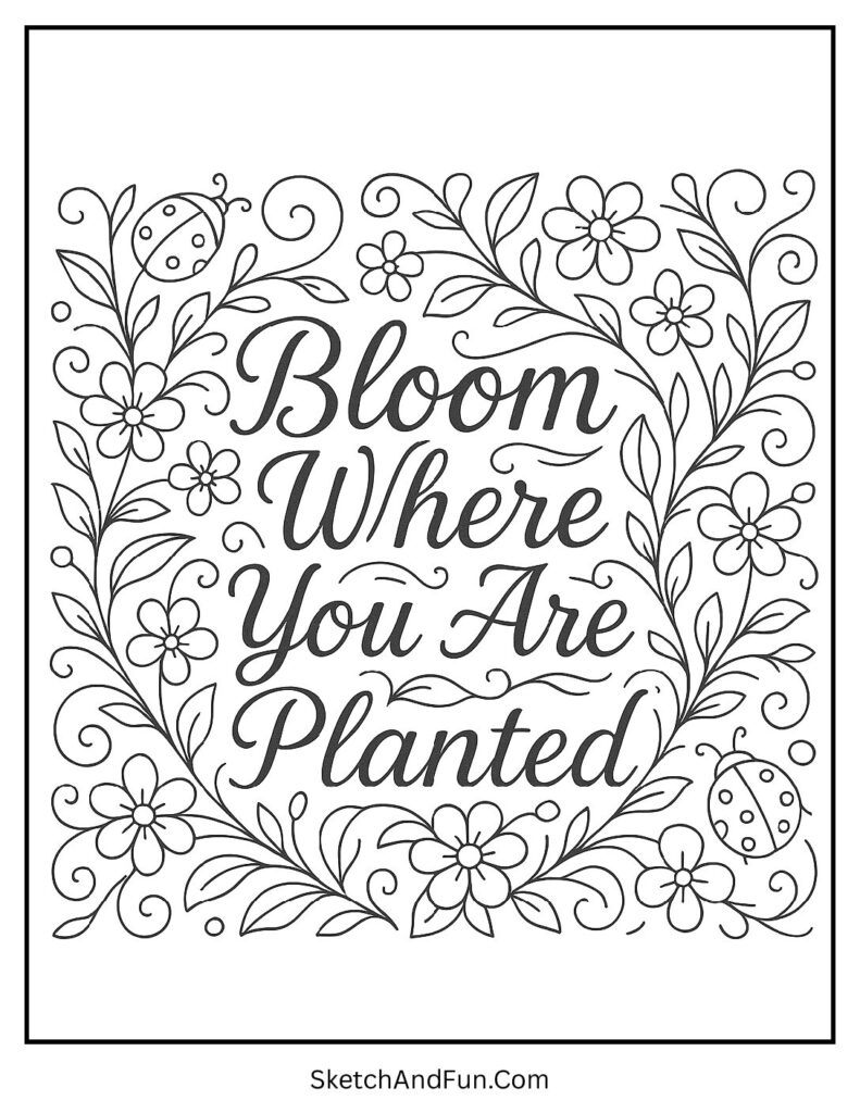 50+ Spring Coloring Pages