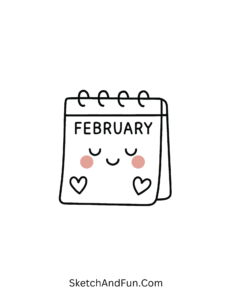 25+ Cute February Doodles and Drawing Ideas