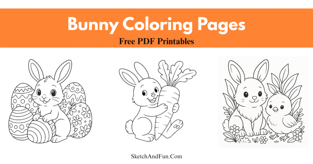 30+ Bunny Coloring Pages (Free PDF Printables)