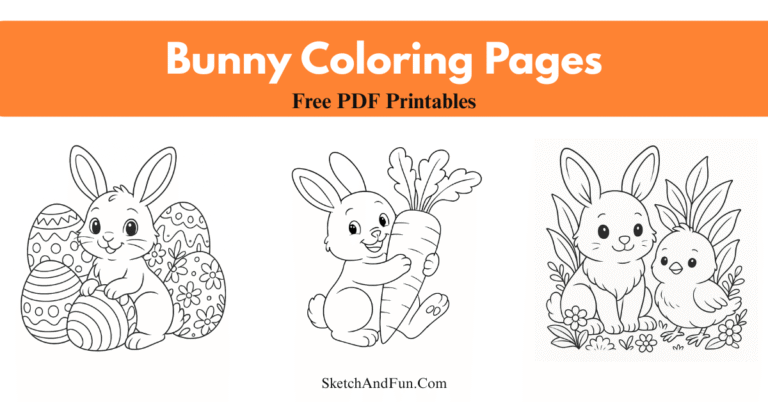 30+ Bunny Coloring Pages (Free PDF Printables)
