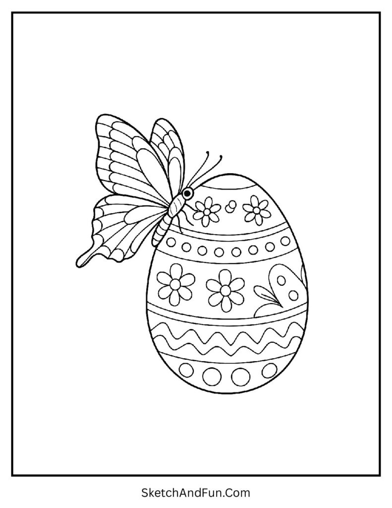 20+ Easter Egg Coloring Pages (Free PDF Printables)