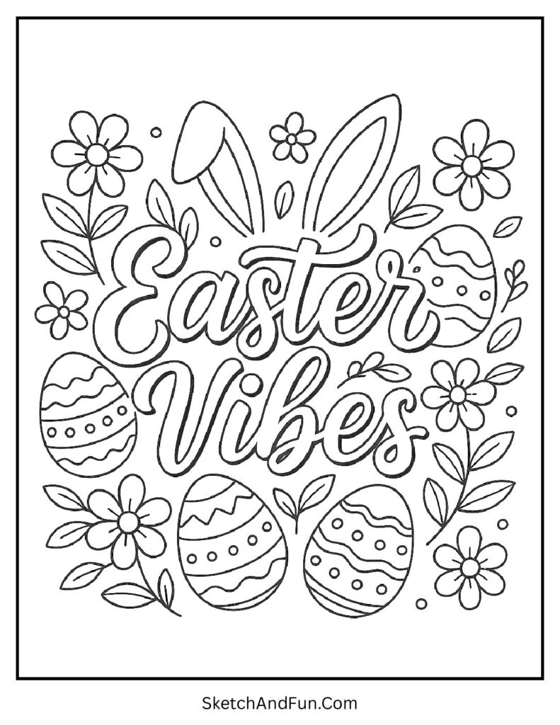 50+ Easter Coloring Pages