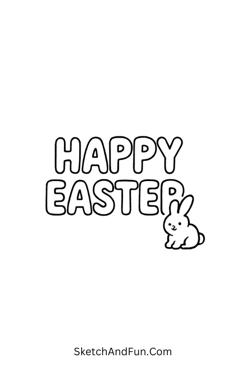 30+ Cute and Easy Easter Drawing Ideas - Sketch and Fun