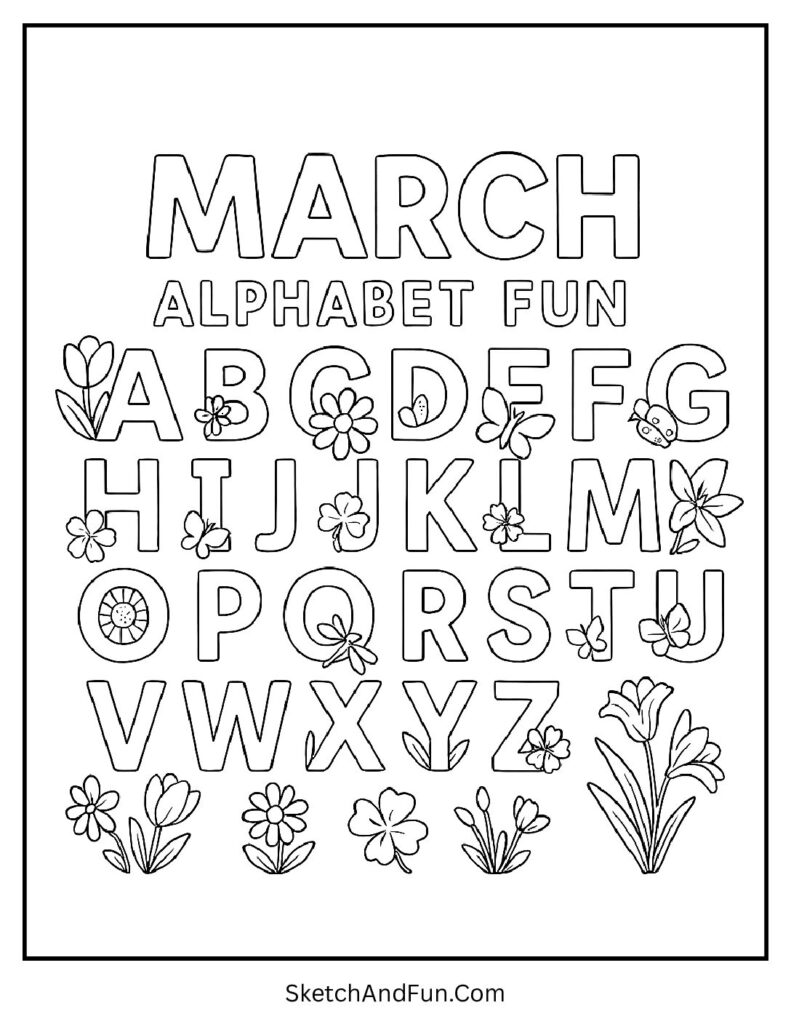 40+ March Coloring Pages (Free to Download & Print)