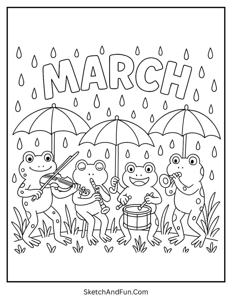 40+ March Coloring Pages (Free to Download & Print)