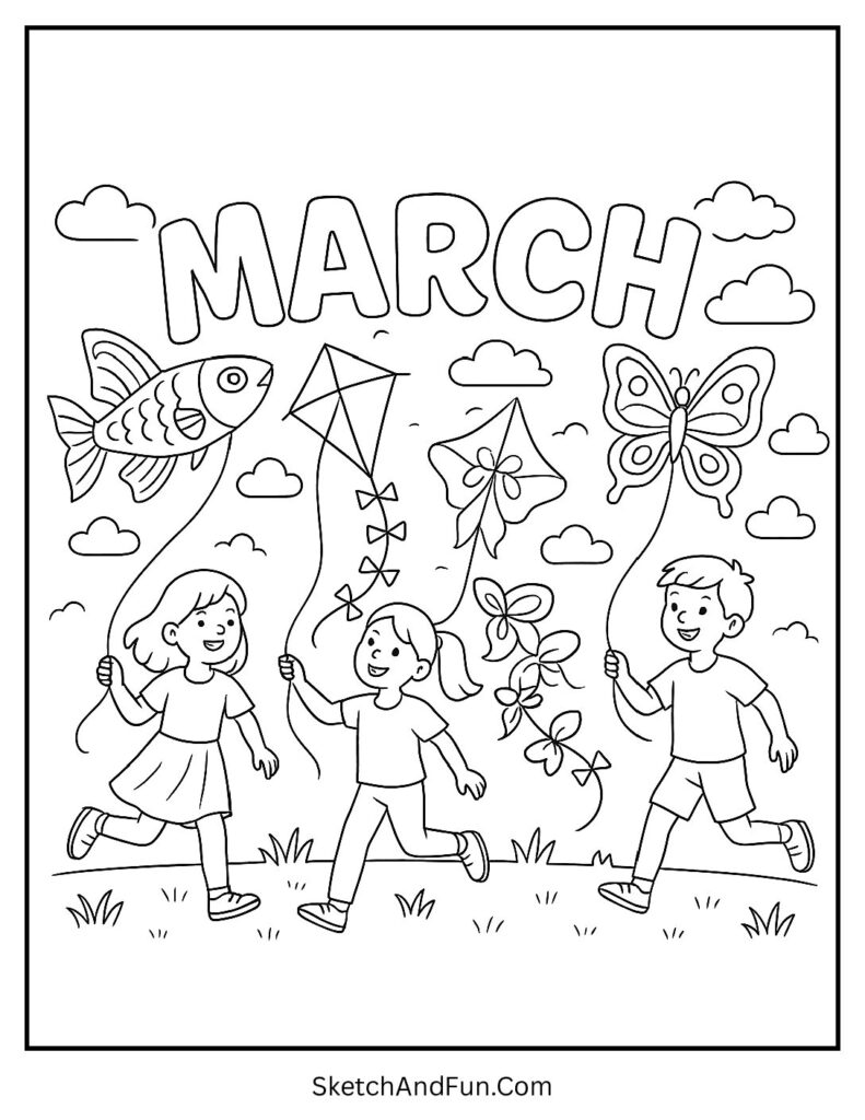 40+ March Coloring Pages (Free to Download & Print)