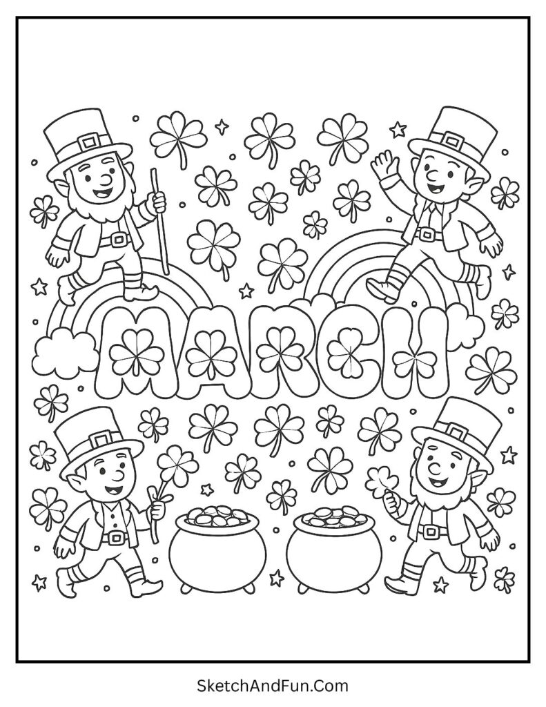 40+ March Coloring Pages (Free to Download & Print)