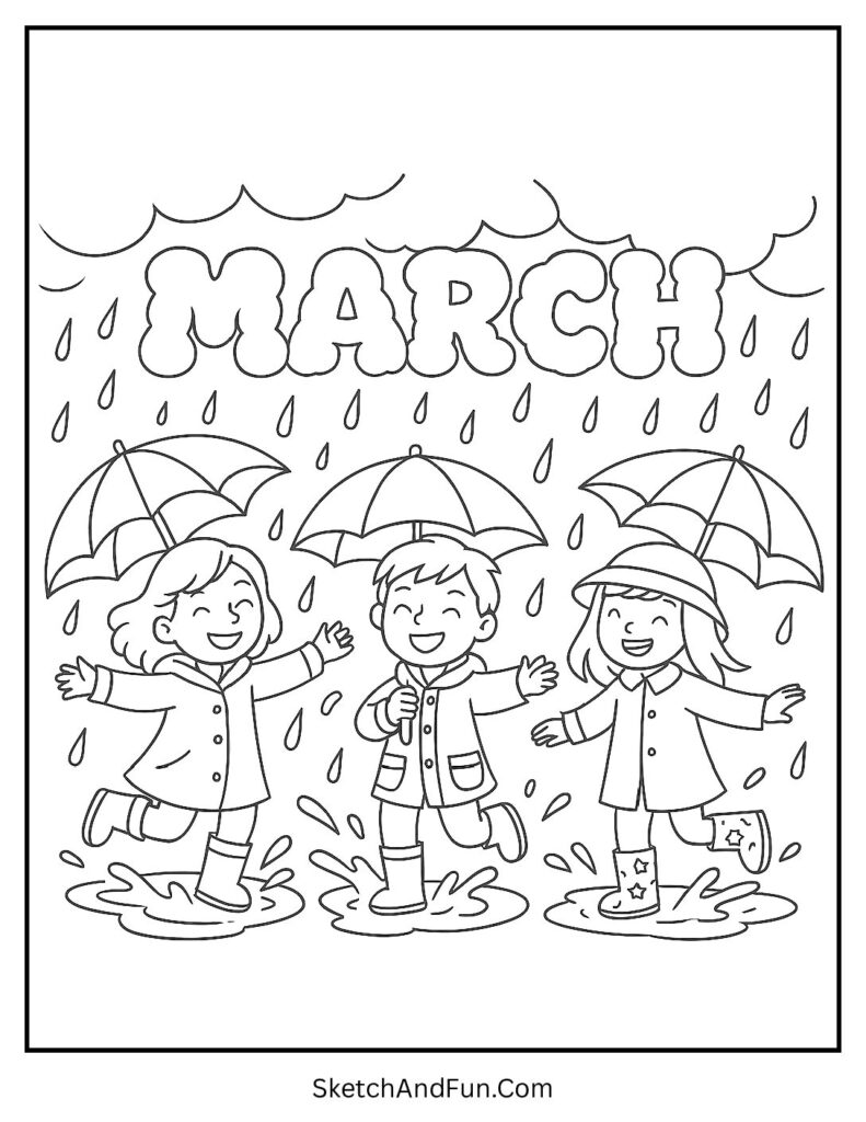 40+ March Coloring Pages (Free to Download & Print)