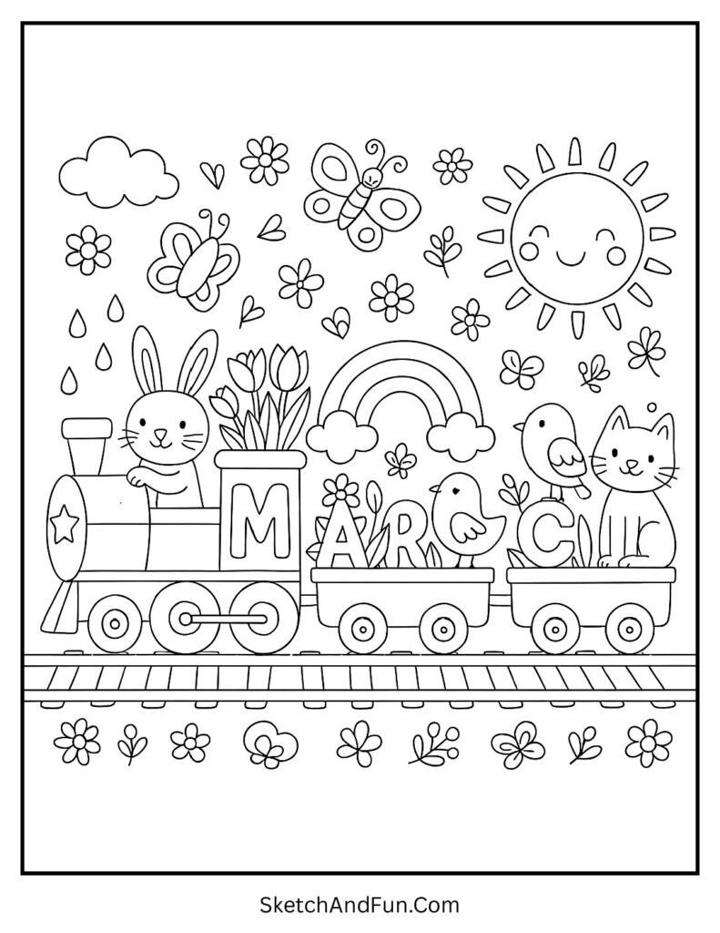 40+ March Coloring Pages (Free to Download & Print)