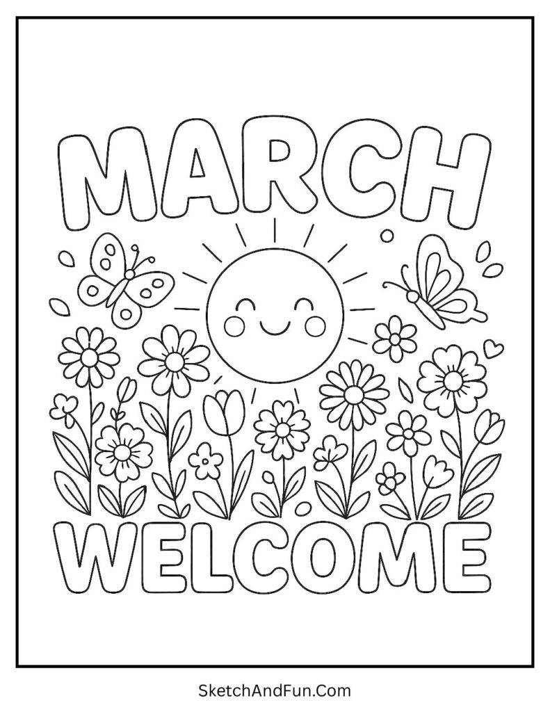 40+ March Coloring Pages (Free to Download & Print)