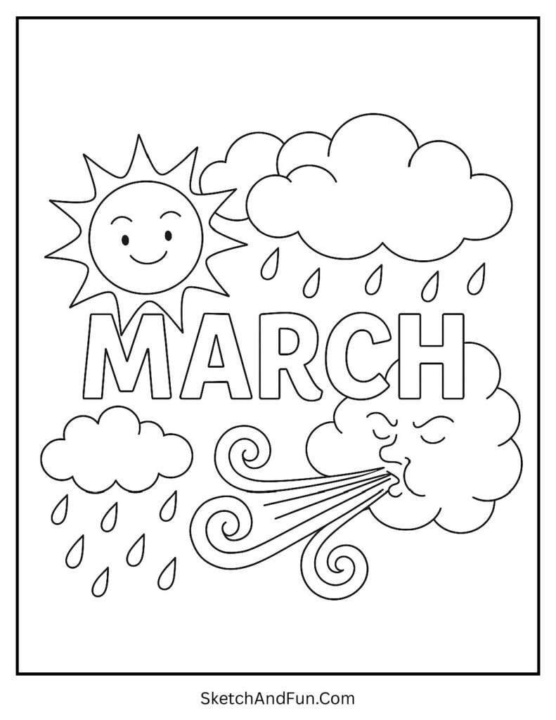 40+ March Coloring Pages (Free to Download & Print)