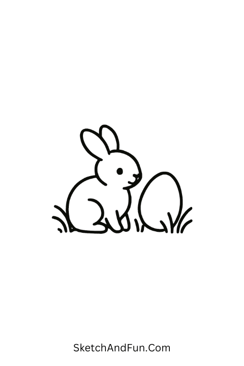 30+ Cute and Easy Easter Drawing Ideas - Sketch and Fun