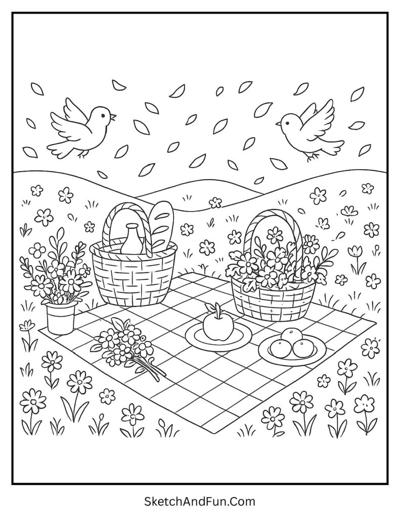 50+ Spring Coloring Pages