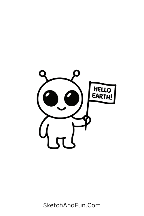 24+ Cute Space Doodles and Drawing Ideas - Sketch and Fun