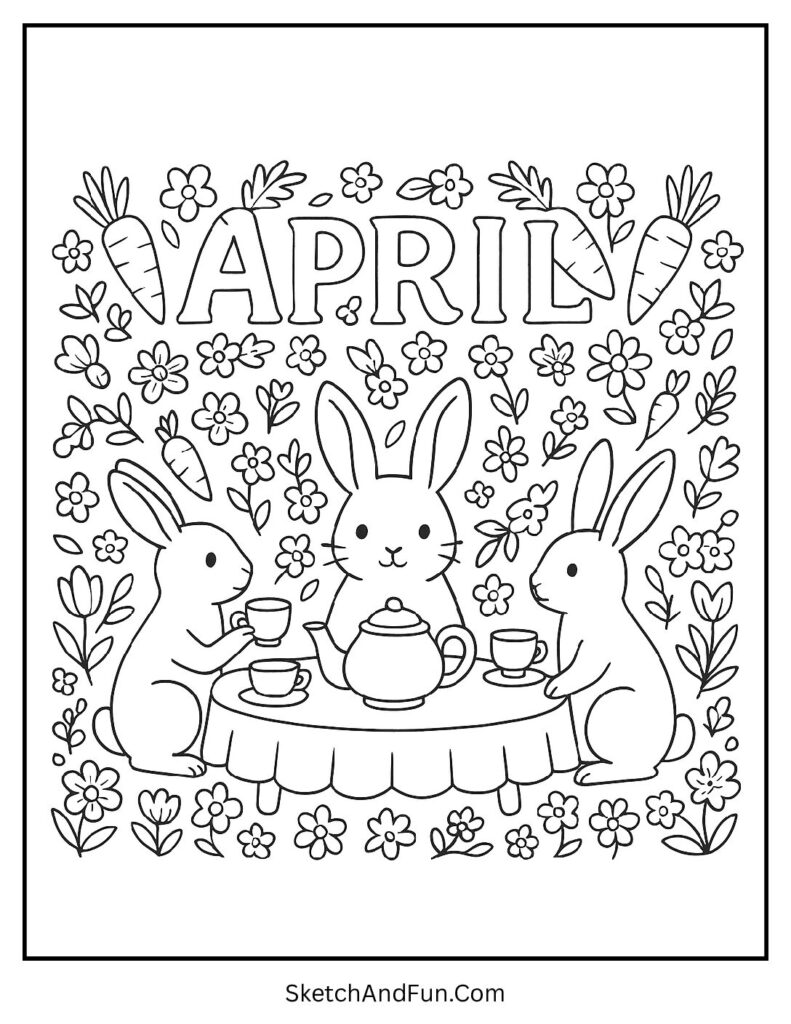 50+ April Coloring Pages (Free to Download & Print)
