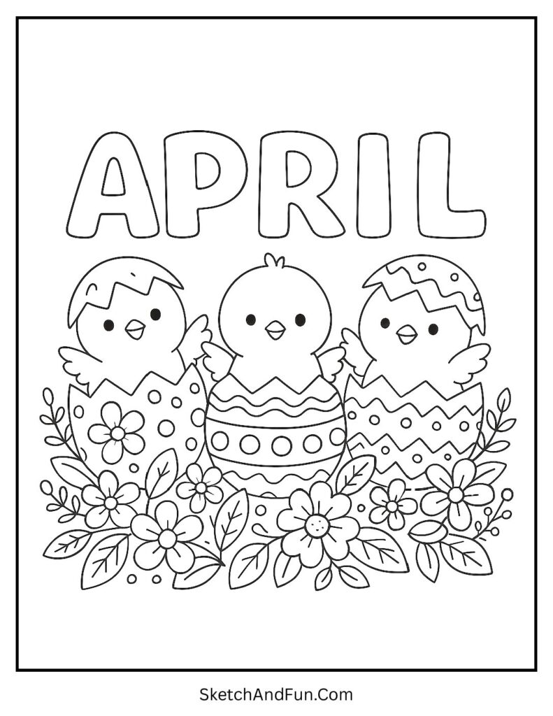 50+ April Coloring Pages (Free to Download & Print)