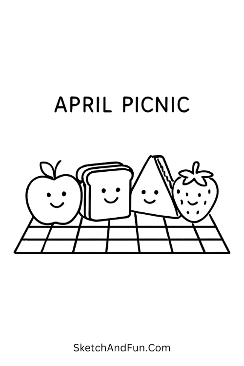 25+ Easy Cute April Drawing Ideas - Sketch and Fun