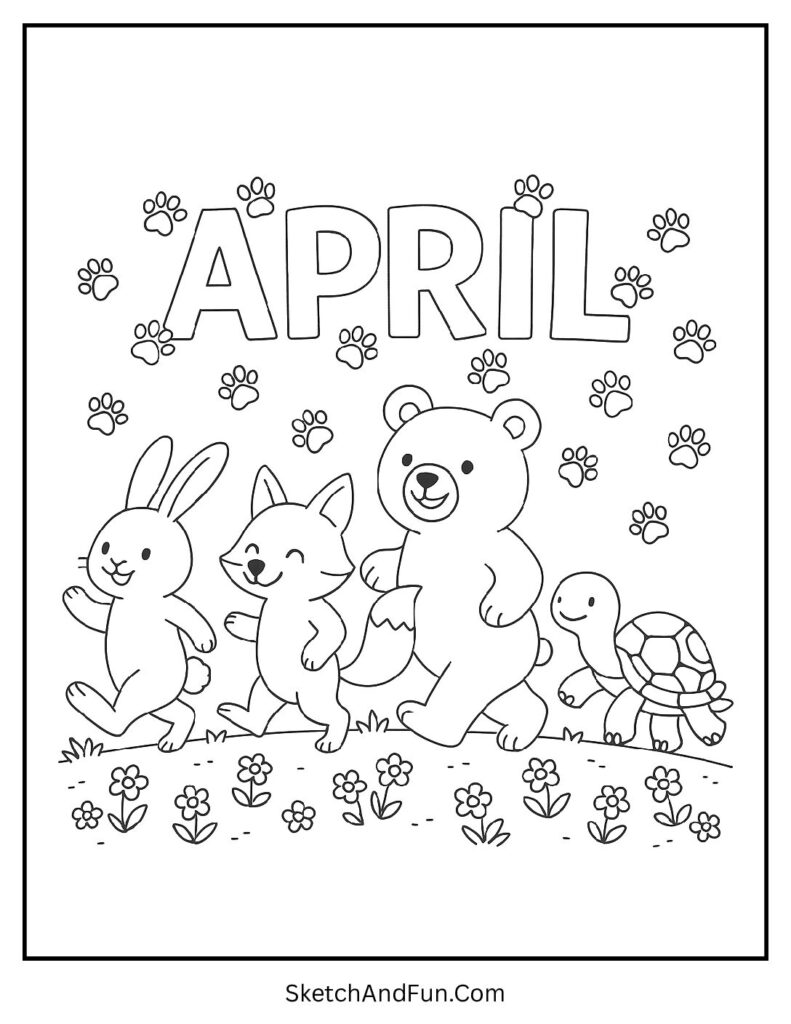 50+ April Coloring Pages (Free to Download & Print)