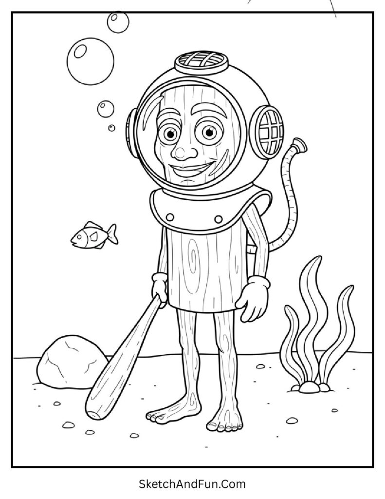 Tung Tung Tung Sahur Coloring Pages - Free PDF Printables