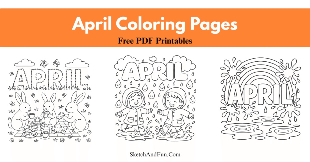 50+ April Coloring Pages (Free to Download & Print)