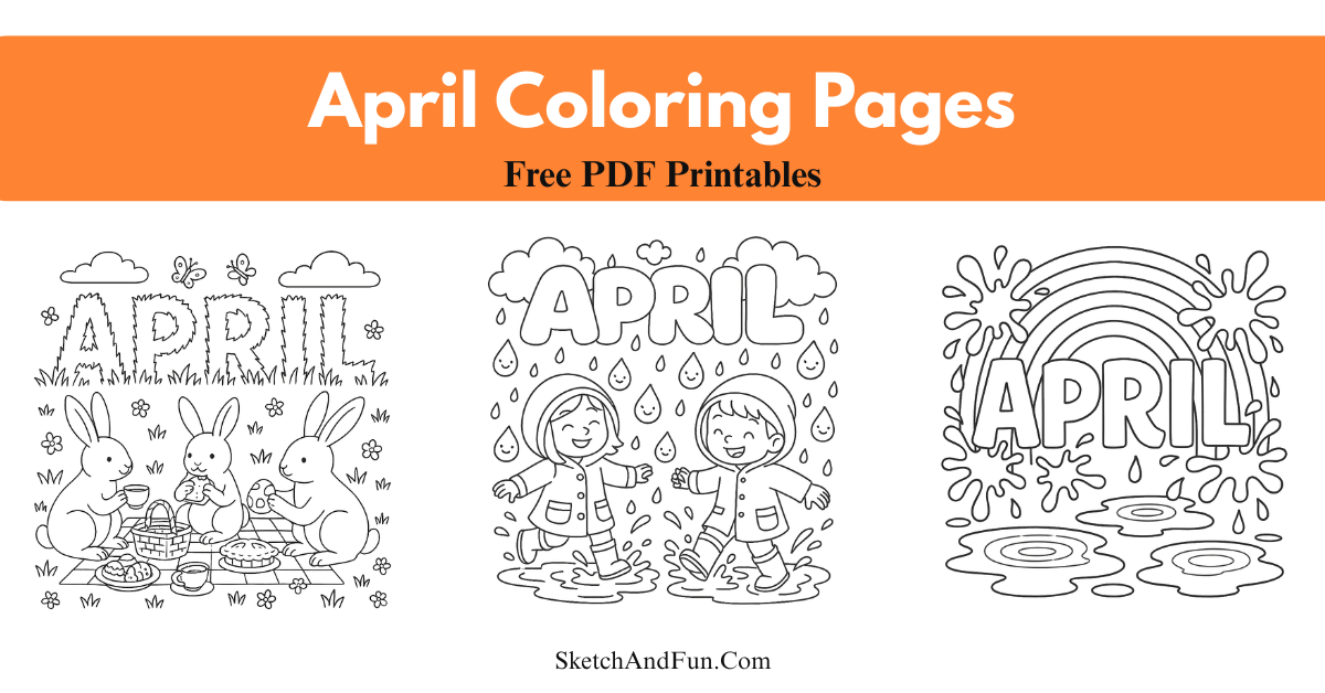 50+ April Coloring Pages (Free to Download & Print)