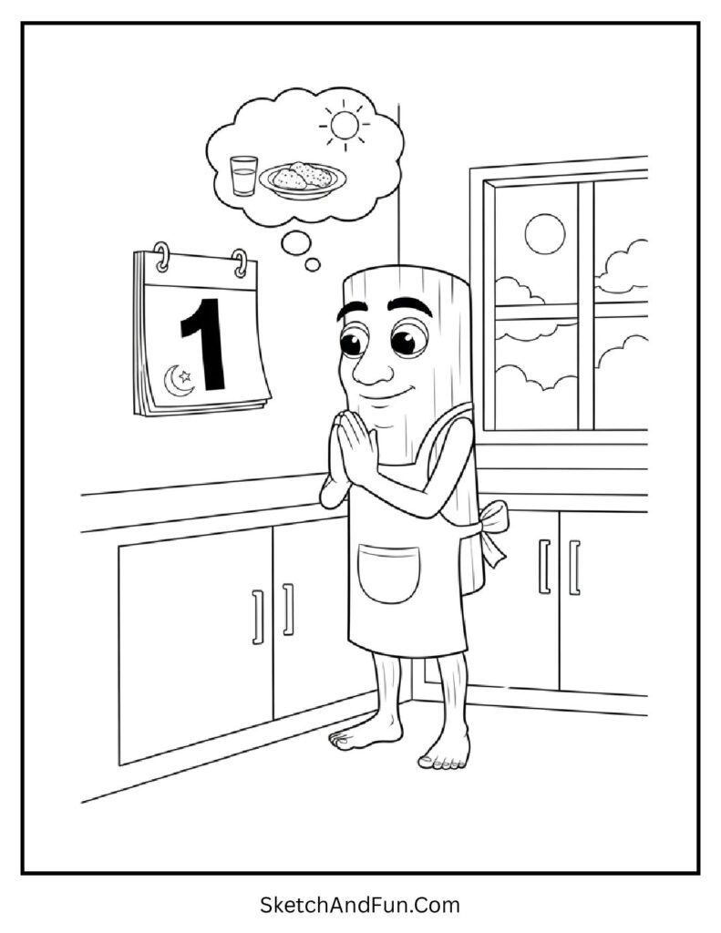 Tung Tung Tung Sahur Coloring Pages - Free PDF Printables