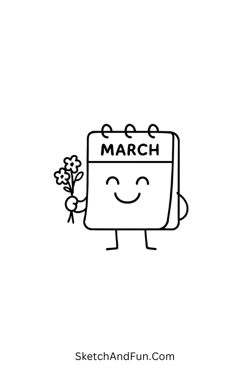 30+ Cute March Drawing Ideas - Sketch and Fun