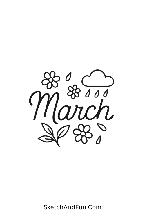 30+ Cute March Drawing Ideas - Sketch and Fun