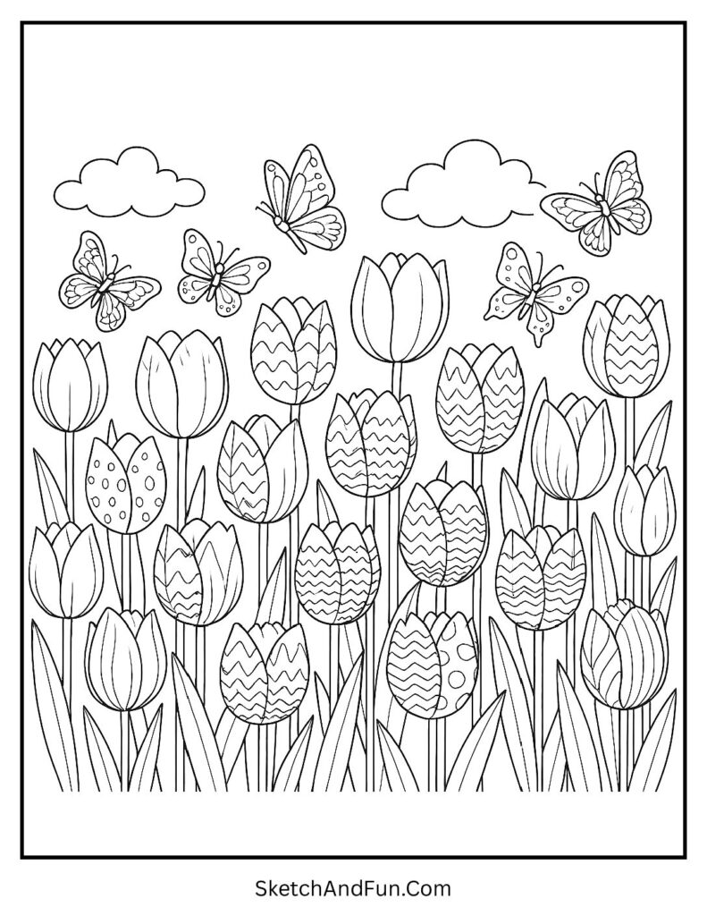 20+ Flower Coloring Pages - Free PDF Printables