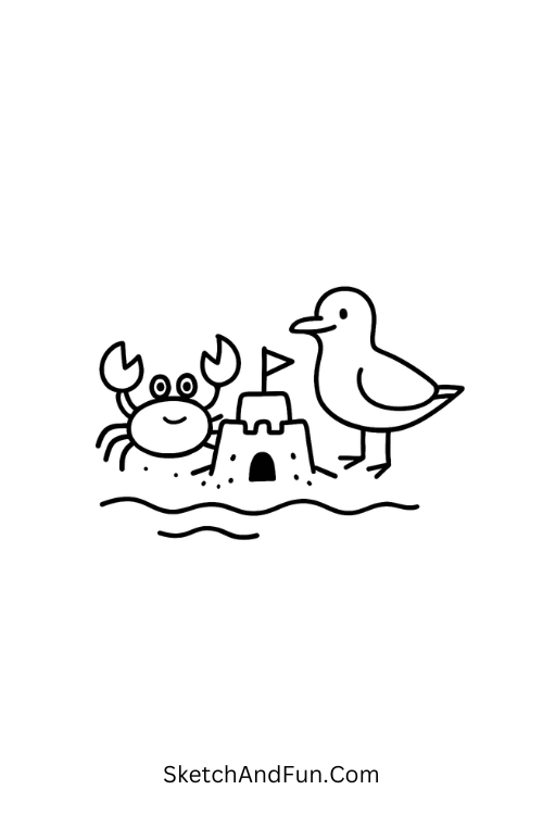 20+ Cute Ocean Drawing Ideas - Sketch and Fun