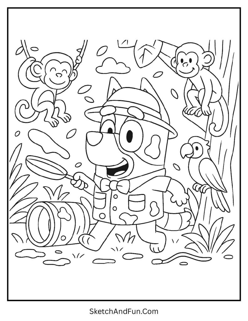 30+ Bluey Coloring Pages - Free PDF Printables