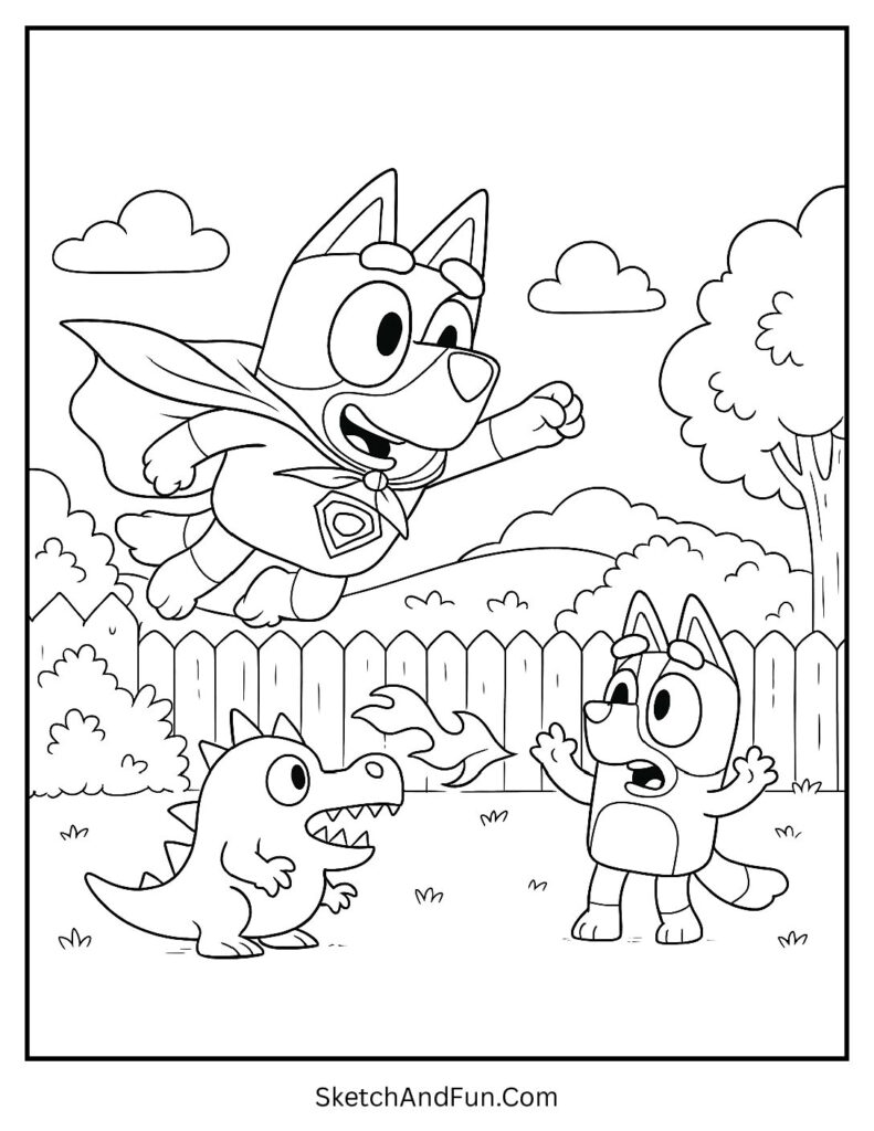 30+ Bluey Coloring Pages - Free PDF Printables