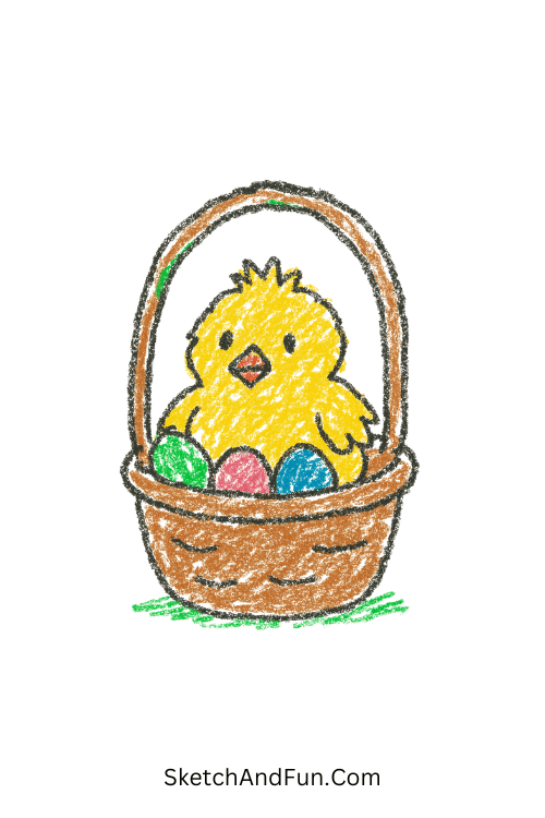 20+ Cute Easter Chick Drawing Ideas Kids Will Love