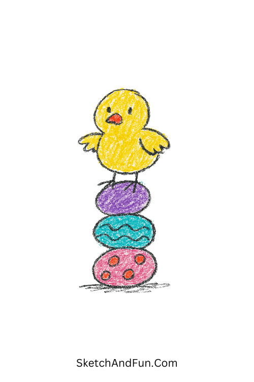 20+ Cute Easter Chick Drawing Ideas Kids Will Love